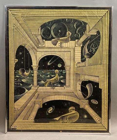 M.C. Escher Another World II Lithograph Poster - Matthew Bullock ...