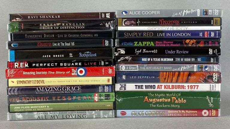 Group of 20+ Iconic Artist/Bands Live Recording DVDs - Matthew Bullock ...