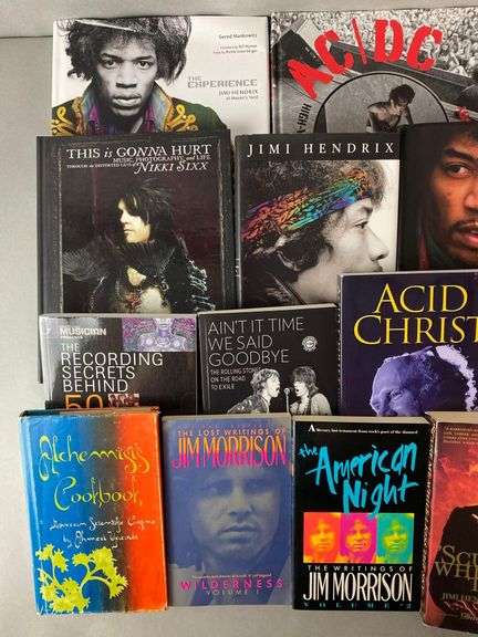 Group of 16 Classic Rock Books and More - Matthew Bullock Auctioneers