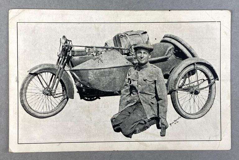 Pre-1915 Richard New Motorcycle Rider Real Photo Postcard - Matthew ...