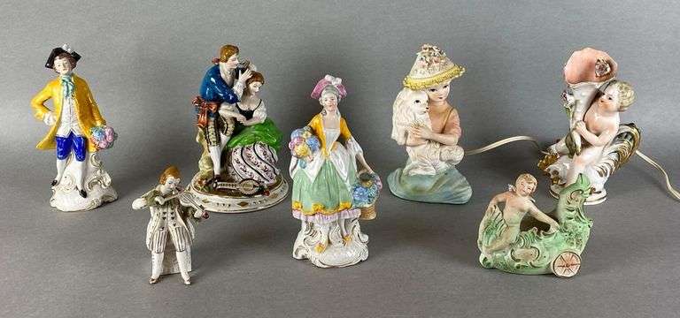 Group of 7 Porcelain Figures - Matthew Bullock Auctioneers