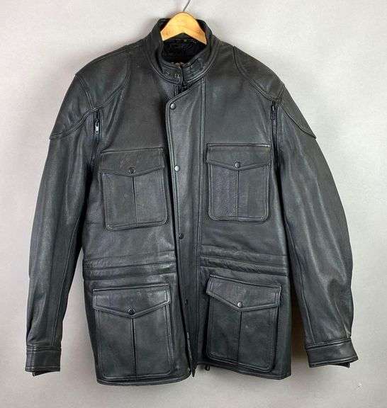 Harley-Davidson An American Legend Black Leather Motorcycle Jacket ...