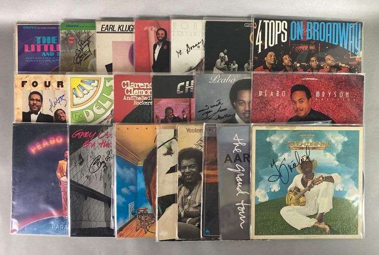 Group of 20+ Signed Vinyl Record Albums with LOAs - Matthew Bullock ...