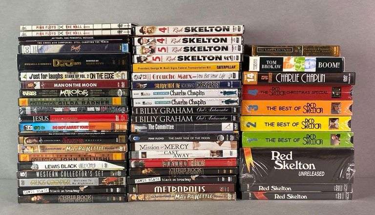 Group of 50+ Assorted DVDs and VHS Tapes - Matthew Bullock Auctioneers