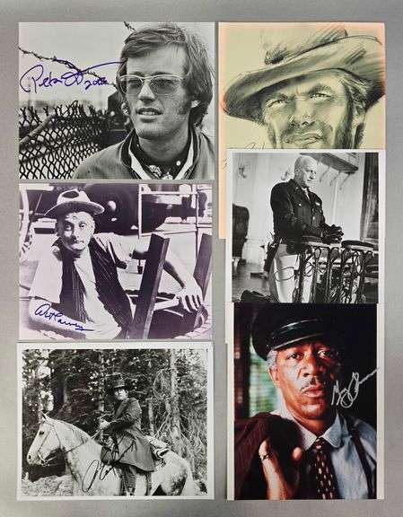 Group of 6 Famous Actors Signed Photographs - Matthew Bullock Auctioneers