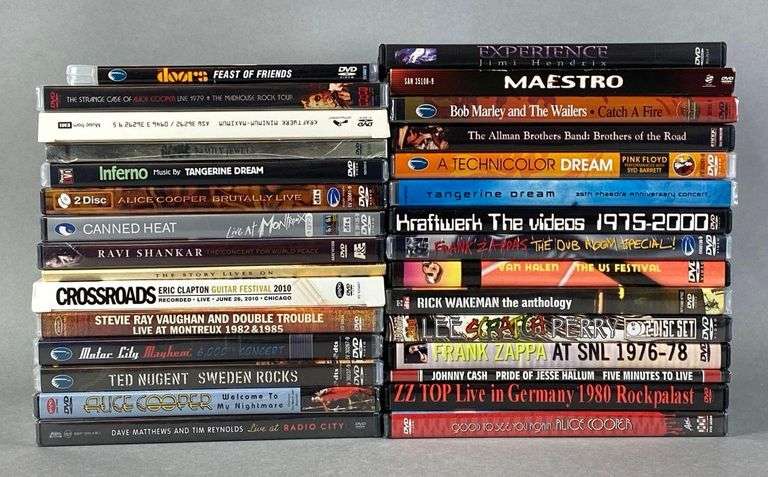 Group of 30 Iconic Artist/Bands Live Recordings DVDs - Matthew Bullock ...