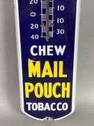 Vintage Mail Pouch Tobacco Porcelain Advertising Thermometer - Matthew ...