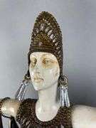 Rare Signed Demetre Chiparus Bronze and Marble Semiramis Statue ...