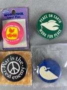 Group of 8 Hippie Buttons - Matthew Bullock Auctioneers