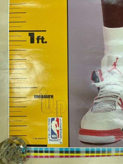 1987 Michael Jordan Measure Up Poster - Matthew Bullock Auctioneers