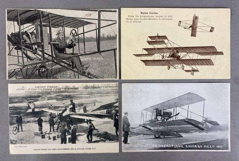 Postcards - 11 Early Aviation - Matthew Bullock Auctioneers