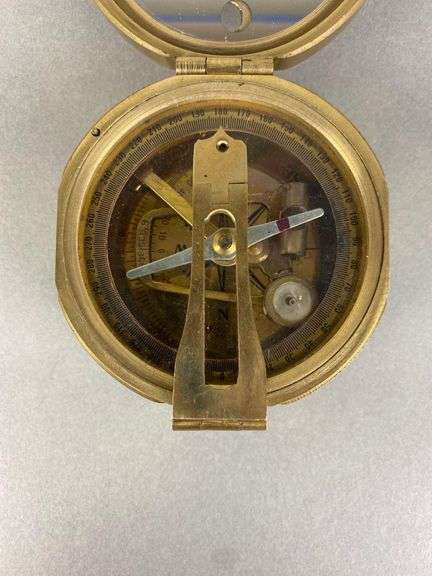 Vintage British Royal Navy Brass Primary Maritime Compass - Matthew ...