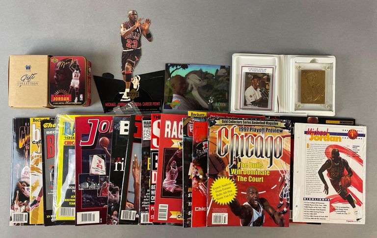 Michael Jordan Collection of Cards, Die-cut, and Magazines - Matthew ...