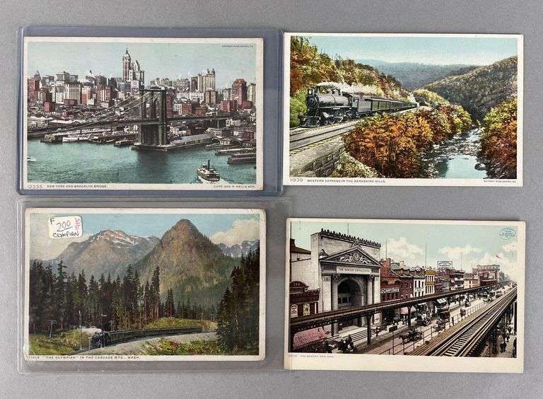Postcards - Railroad and Bridges - Matthew Bullock Auctioneers