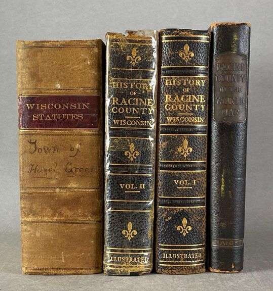 Group of 4 Vintage Wisconsin History Books - Matthew Bullock Auctioneers