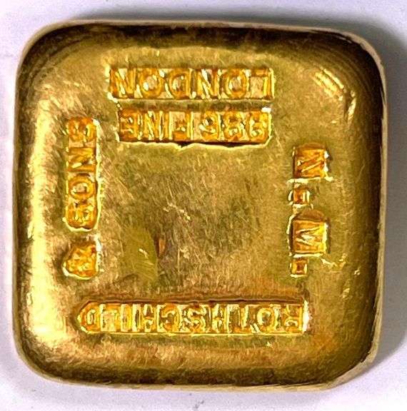 RARE 5 Tolas Rothschild and Sons .996 Fine Gold Bar Extremely RARE ...