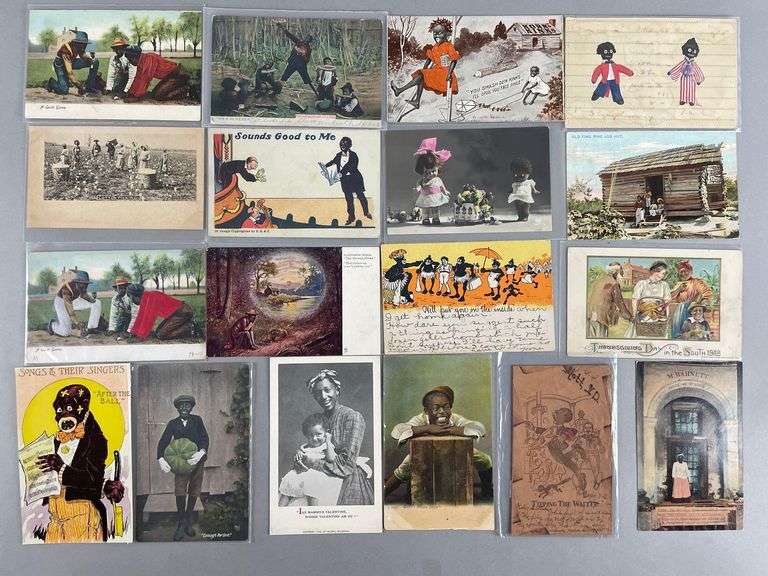 Postcards - 30+ Black Americana - Matthew Bullock Auctioneers
