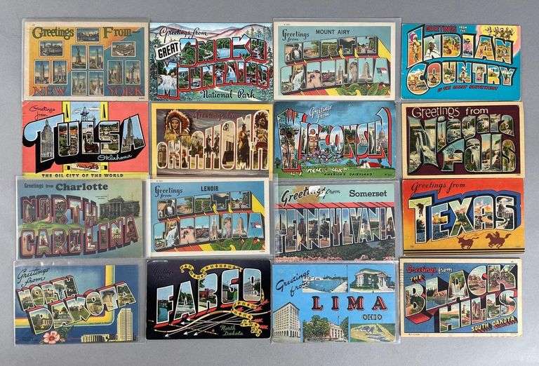 Postcards - 150+ Large Letter Greetings - Matthew Bullock Auctioneers