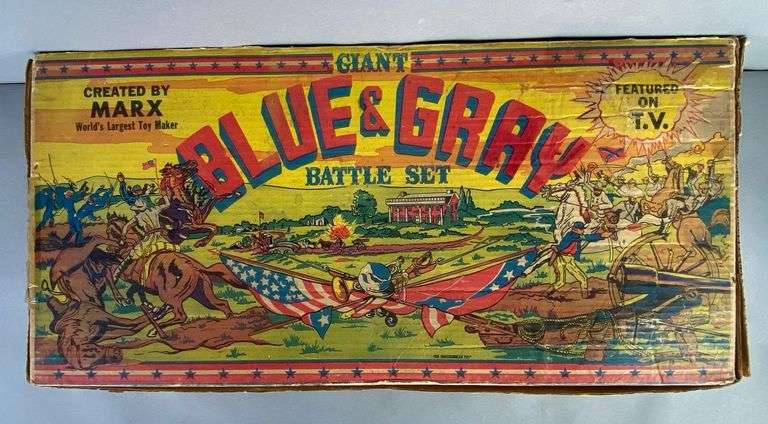 Vintage Marx Giant Battle of the Blue and Gray Play Set - Matthew ...