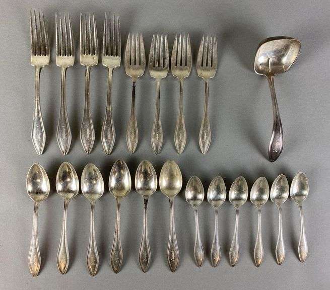 Group of 21 Sterling Silver Flatware - Matthew Bullock Auctioneers