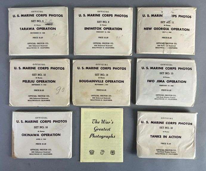 Group of WW2 Era Official US Marine Corps Photo Sets - Matthew Bullock ...