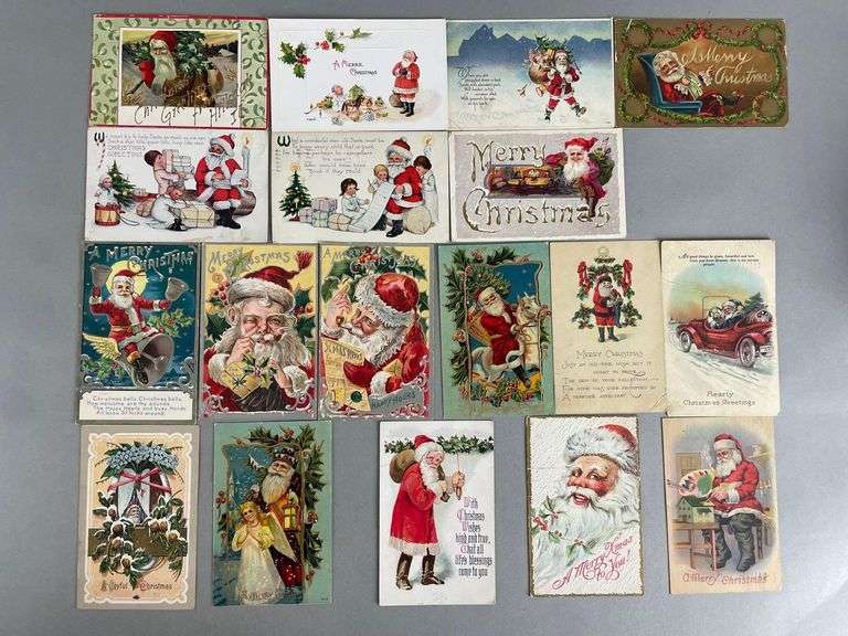 Postcards - 20+ Santa - Matthew Bullock Auctioneers
