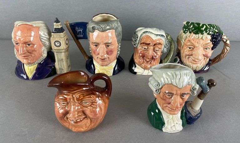 Group of Royal Doulton Figural Toby Mugs - Matthew Bullock Auctioneers