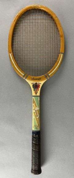 Slazenger Royal Crown Wood Tennis Racket - Matthew Bullock Auctioneers