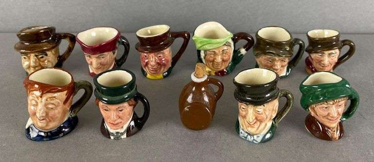 Group of Miniature Figural Ceramic Mugs and More - Matthew Bullock ...