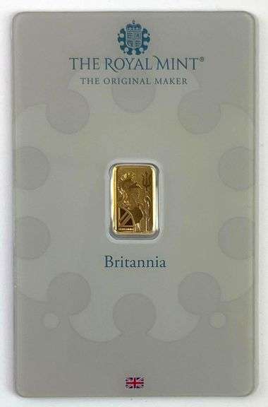 HTF The Royal Mint Britannia 1 gram .9999 Fine Gold in Plastic ...