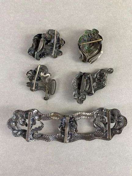 Group of Victorian Womens Cast Metal Buckles and More - Matthew Bullock ...
