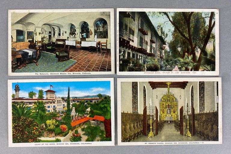 Postcards - 25 California Mission Inn - Matthew Bullock Auctioneers