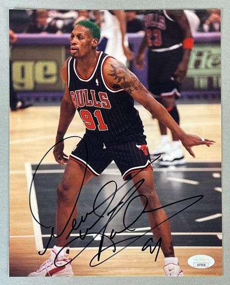 Dennis Rodman Signed 8 x 10 Photo with JSA COA - Matthew Bullock ...