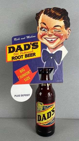 Dads Olds Fashioned Root Beer Bottle Advertising Store Display ...