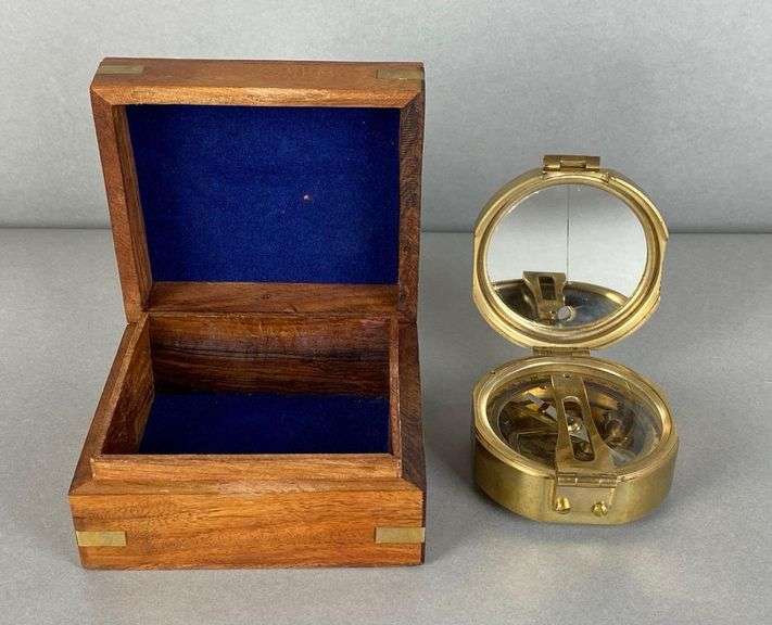 Vintage British Royal Navy Brass Primary Maritime Compass - Matthew ...