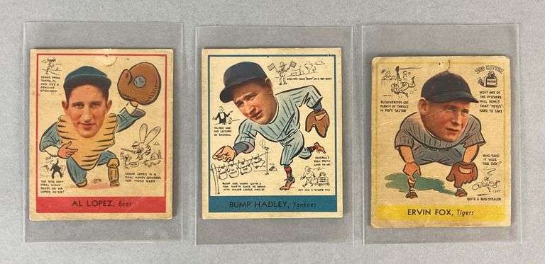 3 - 1938 Goudey Heads Up Cards with HOF - Matthew Bullock Auctioneers