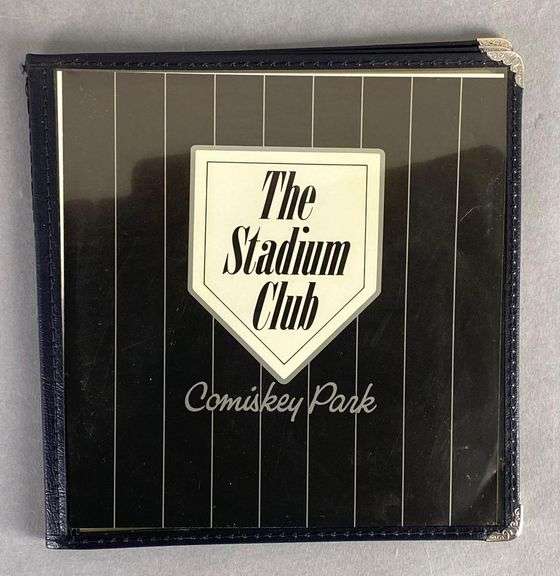 Comiskey Park The Stadium Club Menu - Matthew Bullock Auctioneers