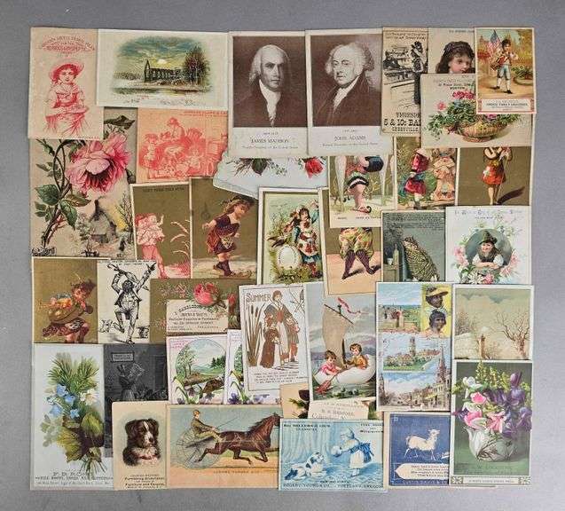 Group of 30+ Trade Cards - Matthew Bullock Auctioneers