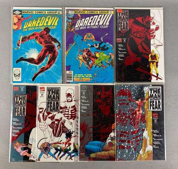 Group of 7 Marvel Dardevil Comic Books - Matthew Bullock Auctioneers