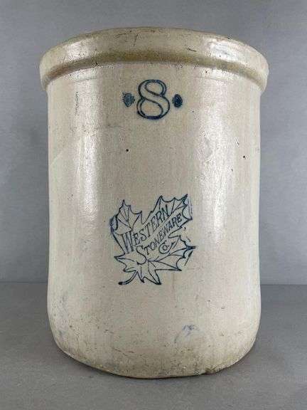 Western Stoneware 8 Gallon Crock - Matthew Bullock Auctioneers