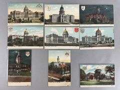 Postcards - 40+ State Capitol Building - Matthew Bullock Auctioneers