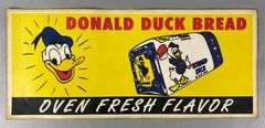 Reproduction Donald Duck Bread Paper Advertising Sign - Matthew Bullock ...