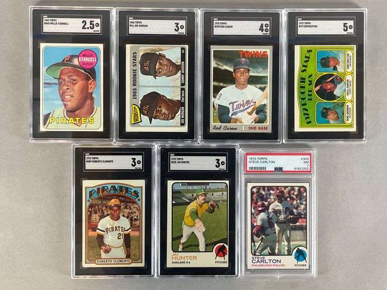 7 - 1965 - 73 Topps Baseball HOFs Graded Cards - Matthew Bullock ...