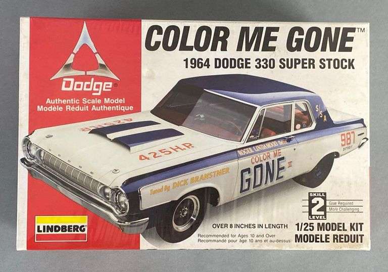 Lindberg 1964 Dodge 330 Super Stock Plastic Model Kit - Matthew Bullock ...