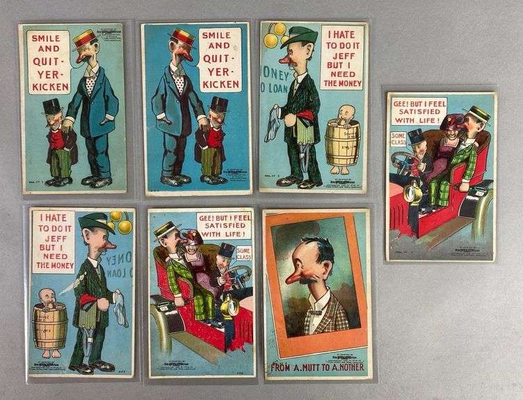 Postcards - 7 A. Mutt Comic - Matthew Bullock Auctioneers