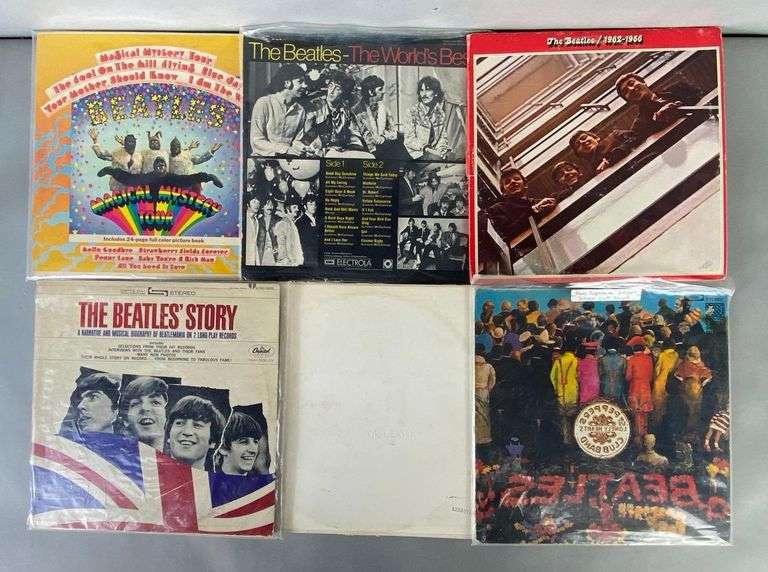 Group of 6 The Beatles Record Albums - Matthew Bullock Auctioneers