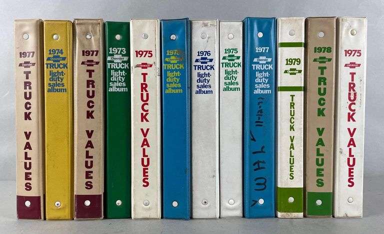 Group of 1970s Chevrolet Truck Dealer Albums - Matthew Bullock Auctioneers