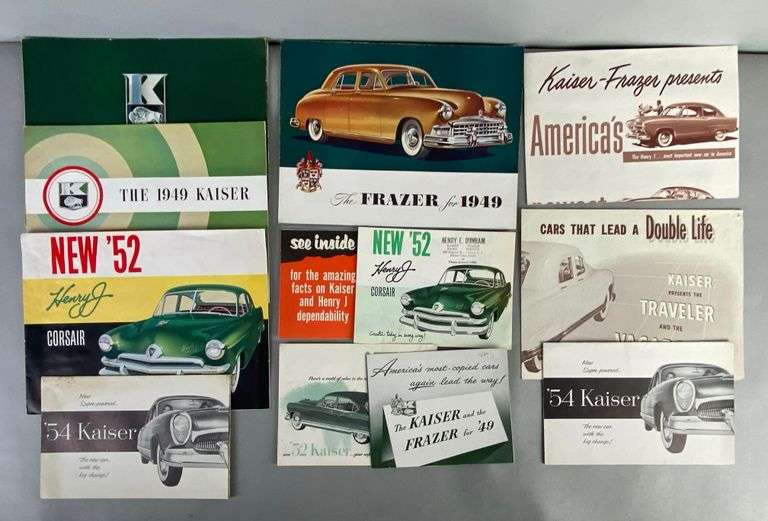 Group of 1950s Kaiser Frazer Dealership Advertising Brochures - Matthew ...