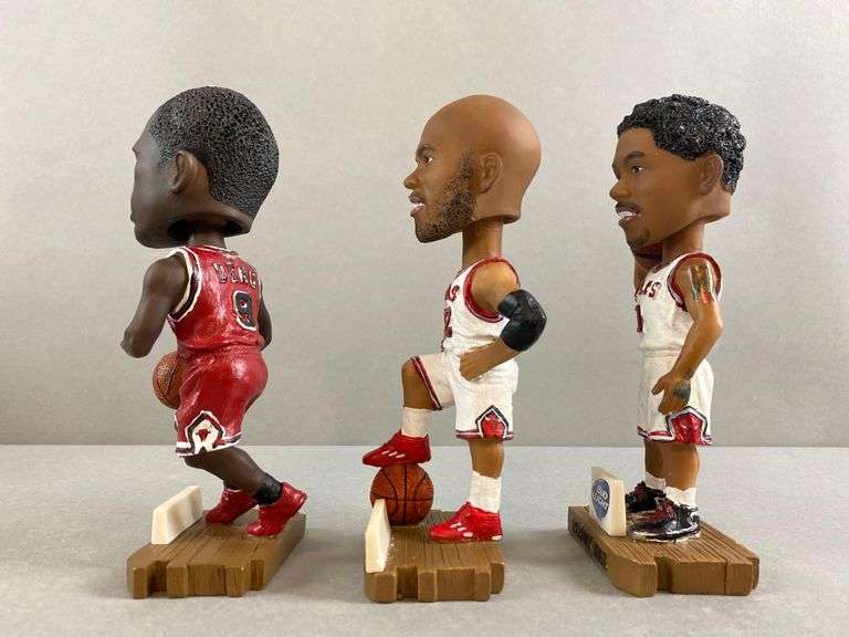 3 - Chicago Bulls Derrick Rose, Taj Gibson, and Luol Deng Bobbleheads ...