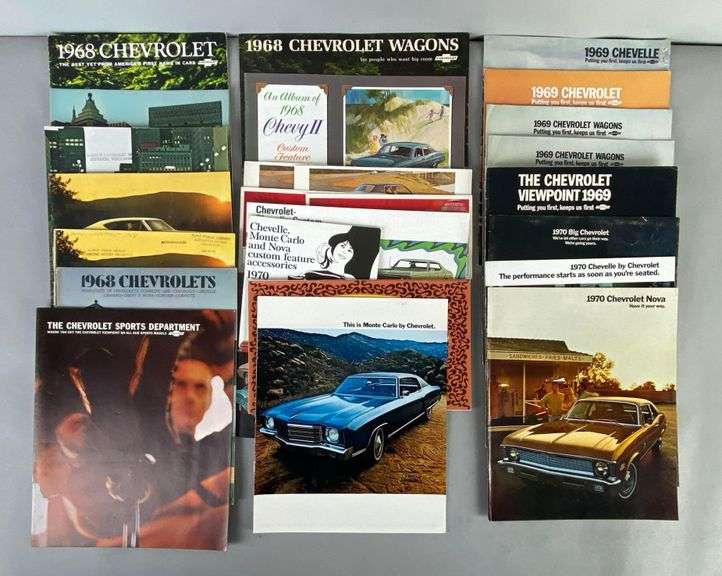 Group of 1960s - 1970s Chevrolet Dealership Advertising Brochures ...